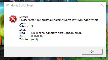 Jak naprawić błąd 800700002 na Dell G7 po odinstalowaniu aplikacji?