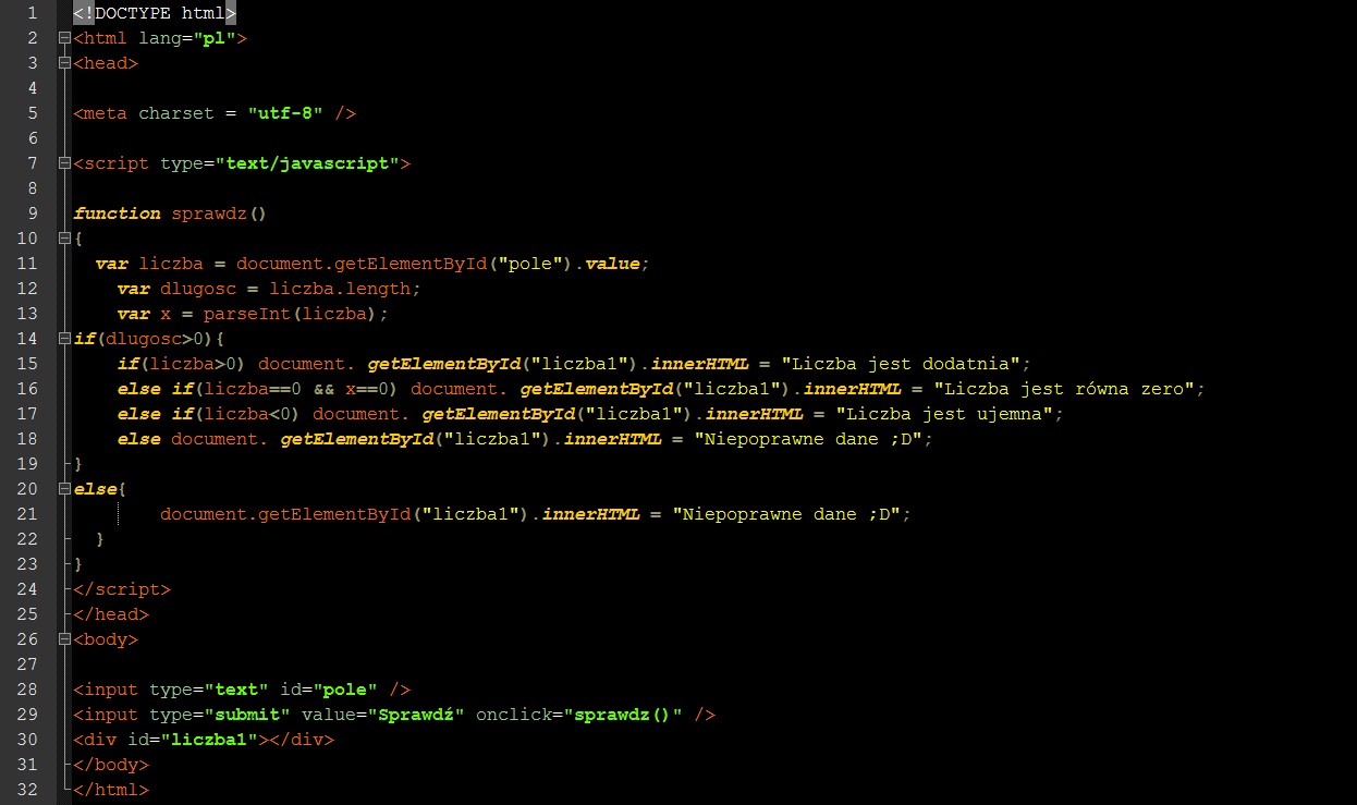 JavaScript - Jak w polu formularza dozwolić tylko liczby