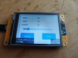 ESP32 and touch display - part 5 - LVGL in SquareLine Studio