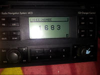 Radio Navigation System MCD WVZ1Z2 - których komórkach jest kod