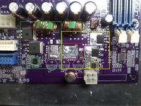 ECS 755-A2: Tranzystor 06N03LA ciągle się pali, co sprawdzić?