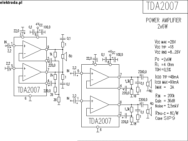 Jak wyeliminować szumy i trzaski we wzmacniaczu na TDA2007?