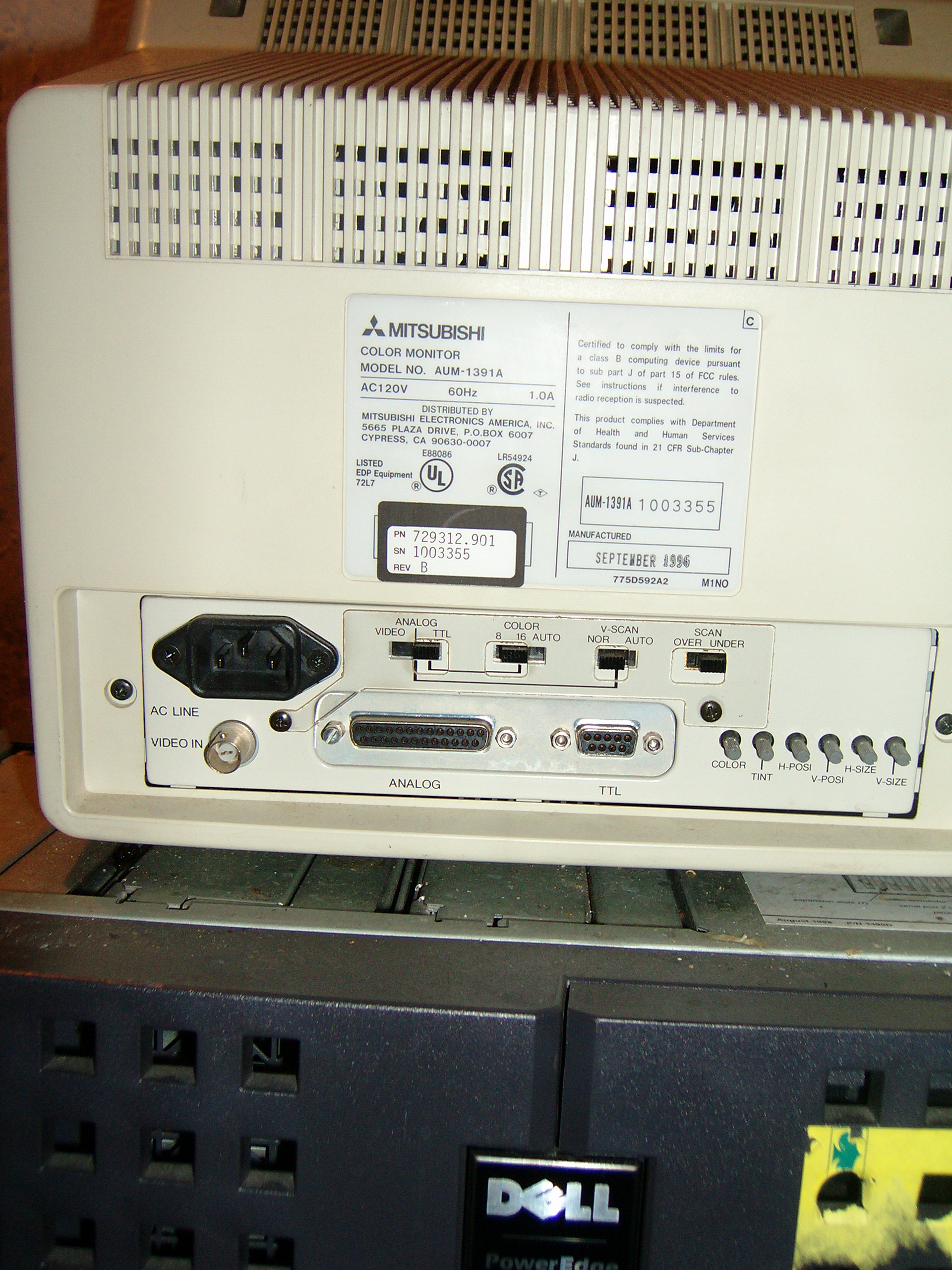 DADE BEHRING Dimension AR - monitor [MITSUBISHI] martwy