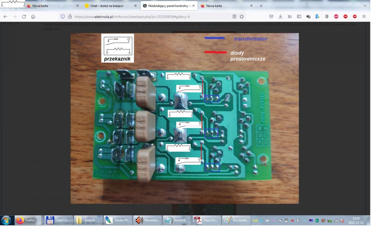 Niedziałający panel Scheiber C-98003.01 na Jeanneau Sun Odyssey 35 ...