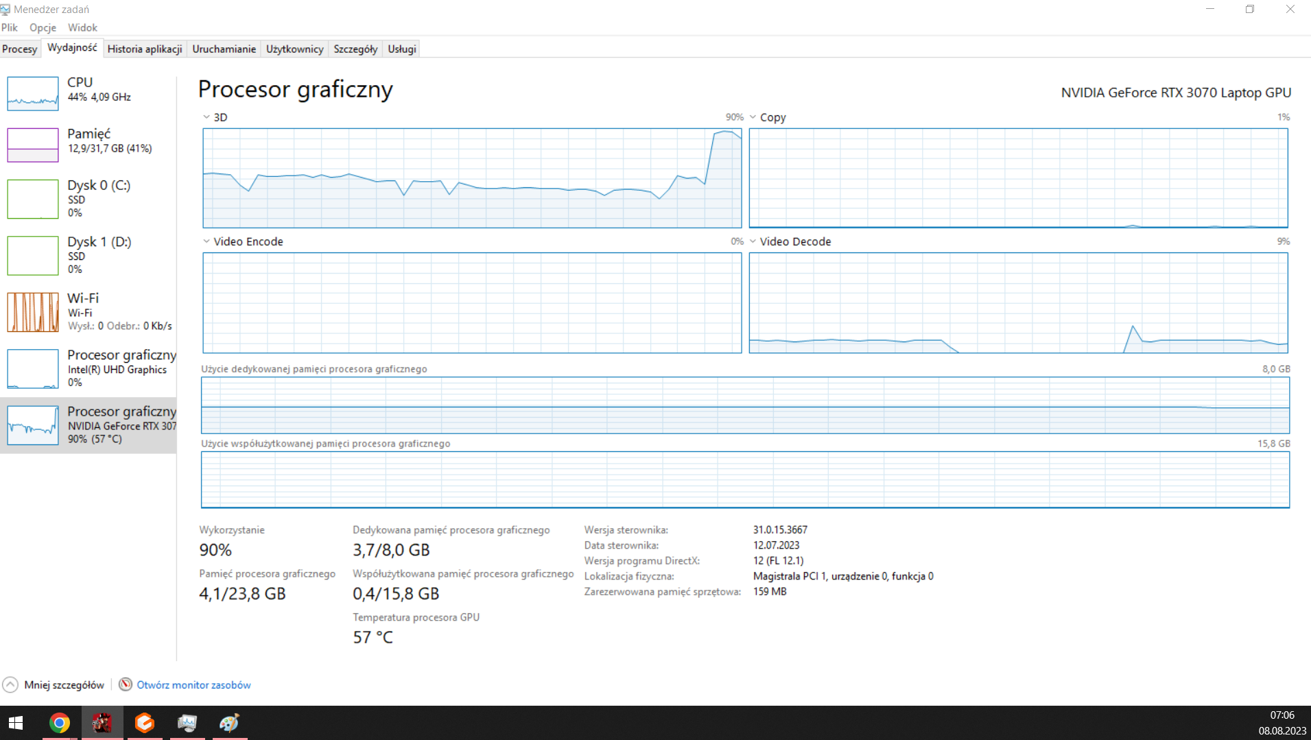 Bluescreen i zniekształcony dźwięk w laptopie Gigabyte Aorus 15pXD ...