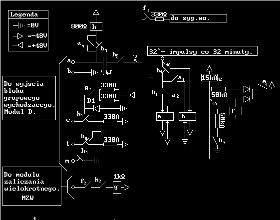 Pentaconta - Schematy urządzeń z System PENTACONTA.