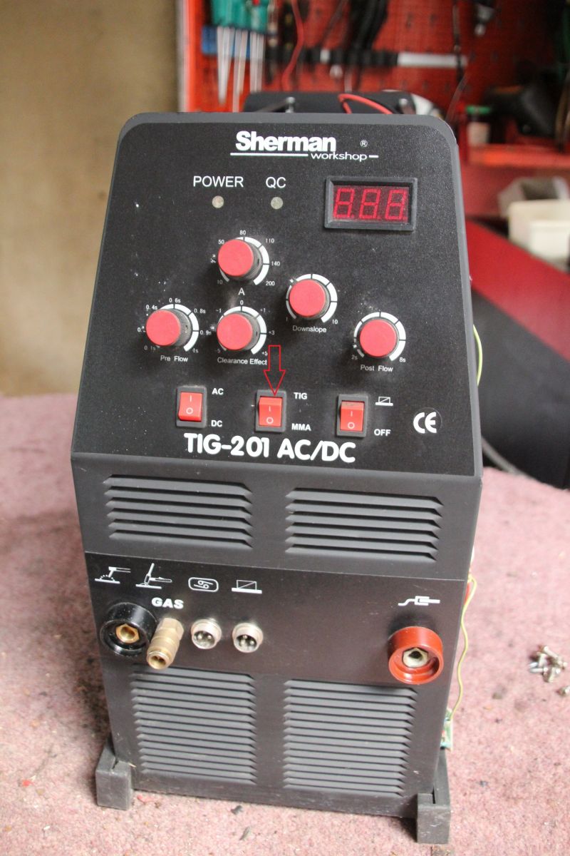 [Rozwiązano] Sherman TIG-201 AC/DC od razu startuje zajarzenie łuku