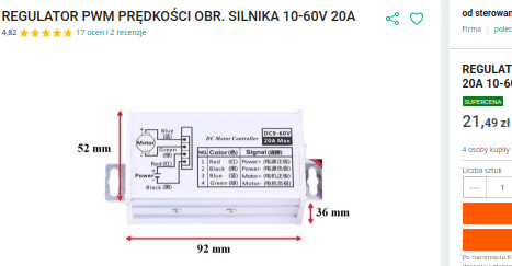 [Rozwiązano] Regulator obrotów silnika 12V DC: częstotliwości PWM