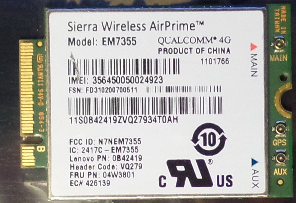 [Sprzedam]Modem Sierra EM7355 04W3801 4G WWAN+GPS dla Lenovo