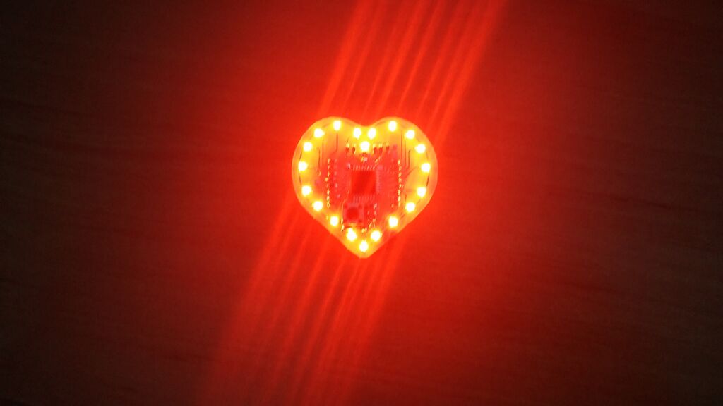Electronic Led Heart - Układ oparty o ATmega 8A. - elektroda.pl