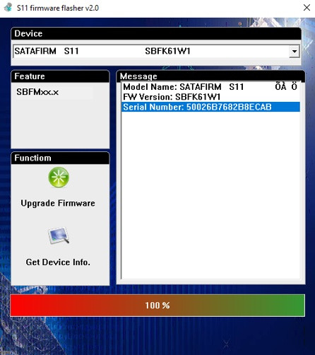 SATAFIRM S11 czyli Jak podnieść do życia SSD na Phison PS3111 - 4