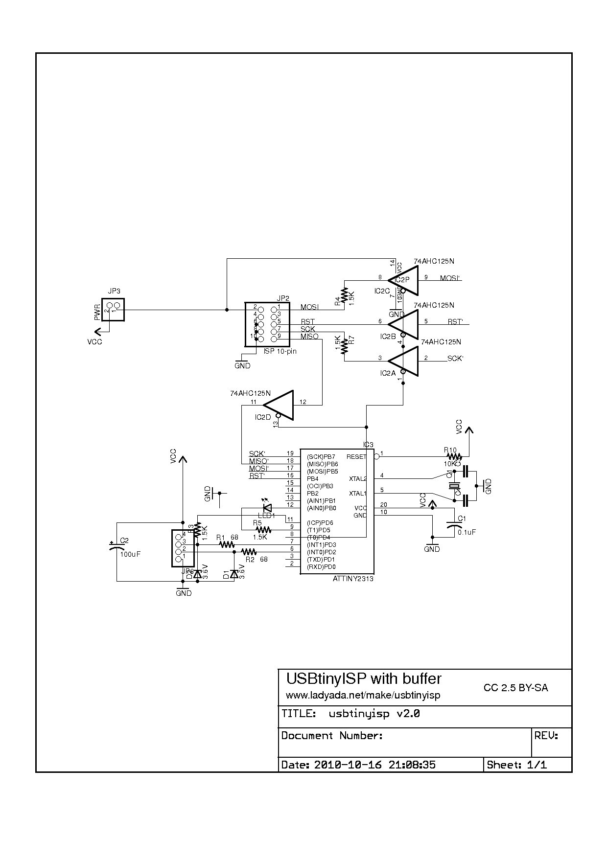 USBtinyISP programator AVR - elektroda.pl