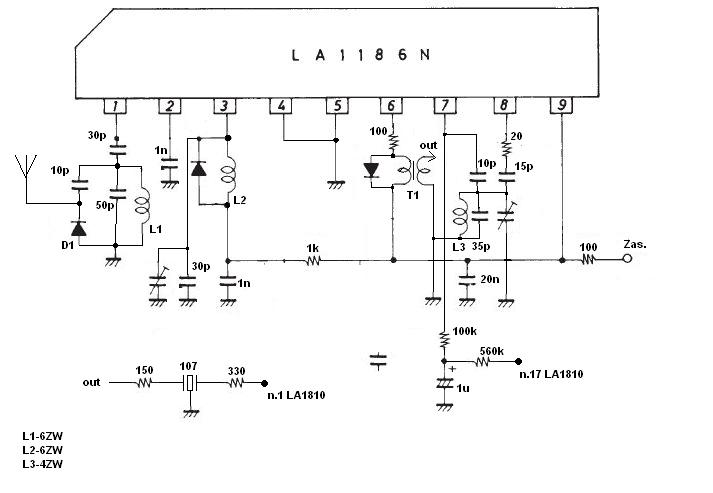 Miniwieża Thomsonic TS-610 przestrojenie na górne pasmo UKF