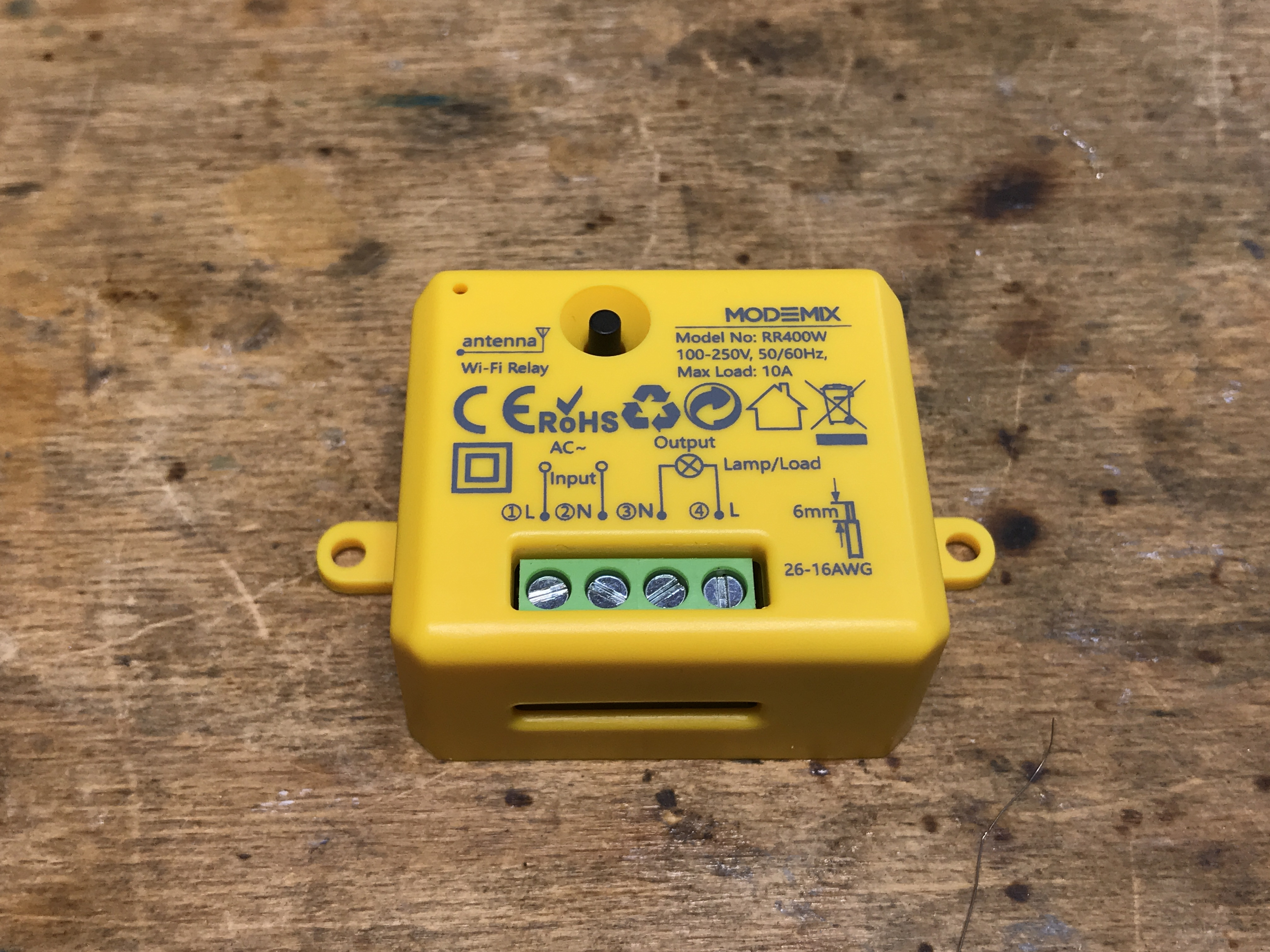 [BK7231T/WB2S] RR400W smart przekaźnik WiFi Modemix MOD025