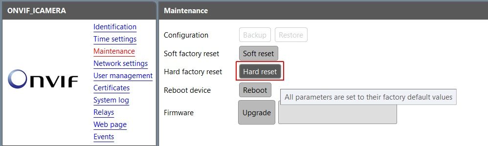 Techage IPC-BT511S – reset do ustawień fabrycznych bez fizycznego ...