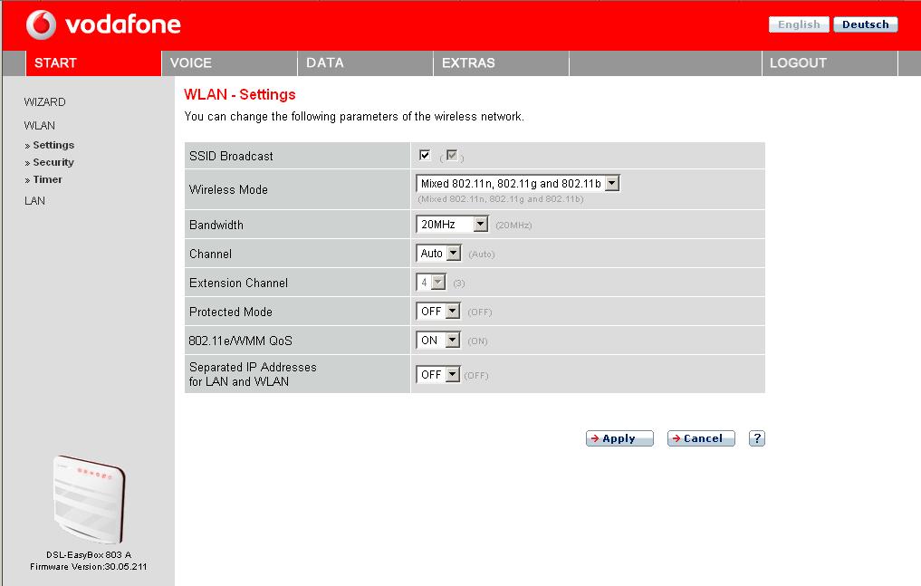 EasyBox 803A - Automatyczne wznawianie połączenia z modemem Vodafone K3765