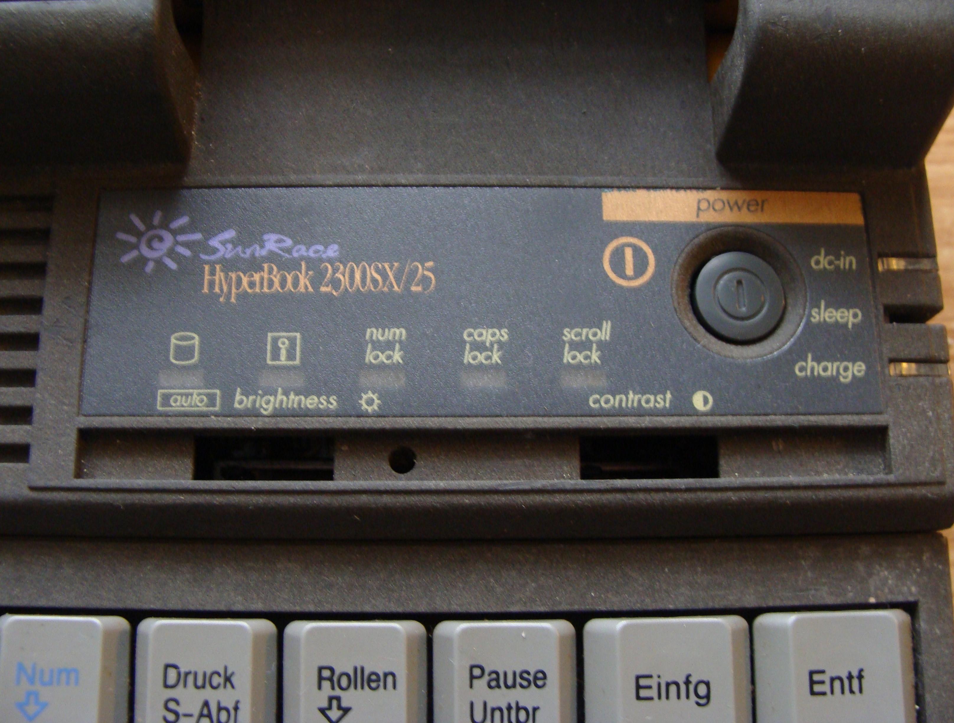 [Sprzedam] Stary Laptop SunRace Hyperbook 2300SX/25