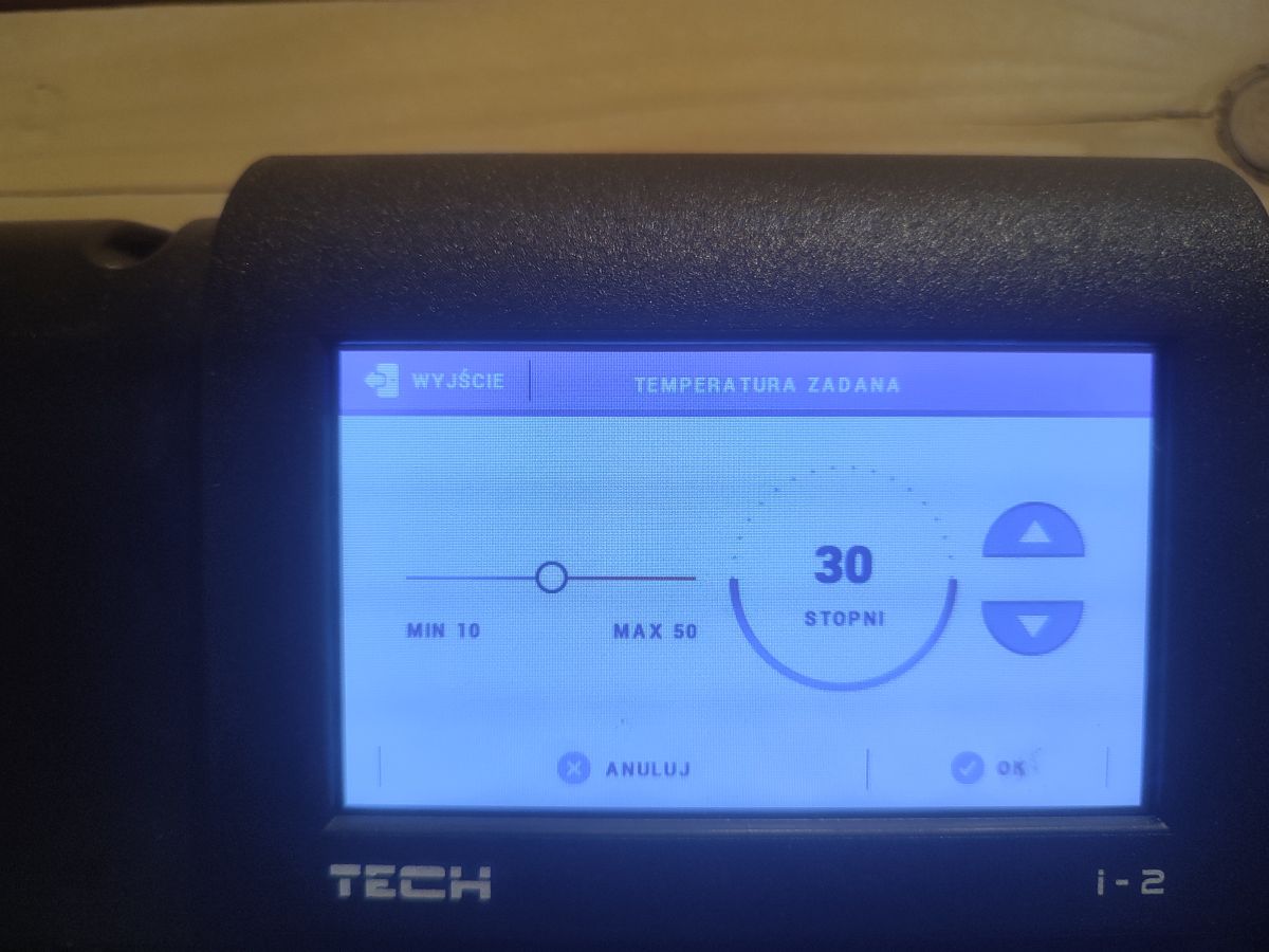 Optymalne ustawienia temperatury dla sterownika Tech i2 Plus i podłogówki