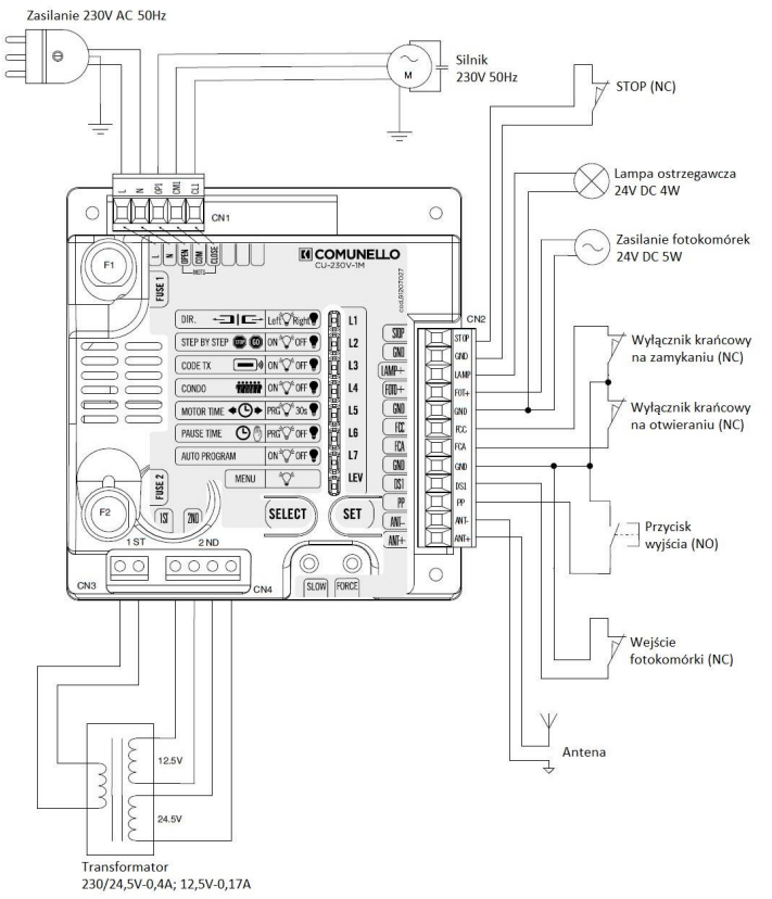 [Rozwiązano] Podłączenie sterownika Proxima NW1 30 Somfy RTS do napędu ...