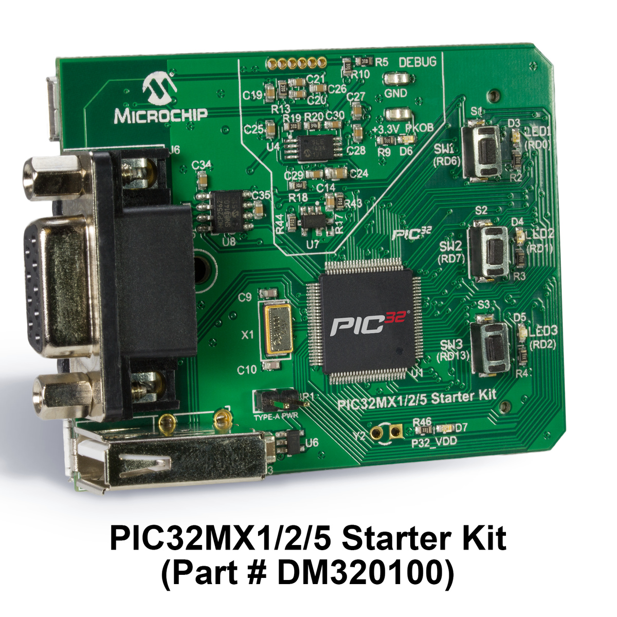 PIC32MX1/2/5 Startet Kit - zestaw deweloperski dla nowych MCU PIC32MX