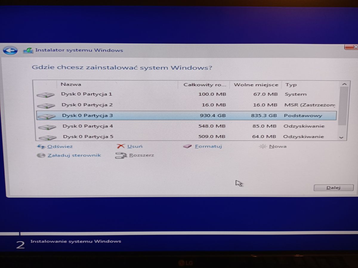[Rozwiązano] Instalacja Windows11 z pendrive - niewidoczny dysk ...