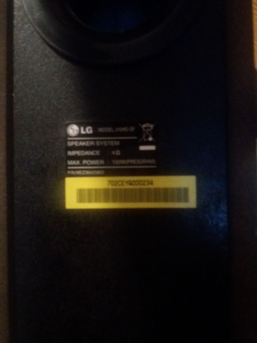 Dobór mocy i oporności subwoofera aktywnego do głośników LG J10HD, 150W ...