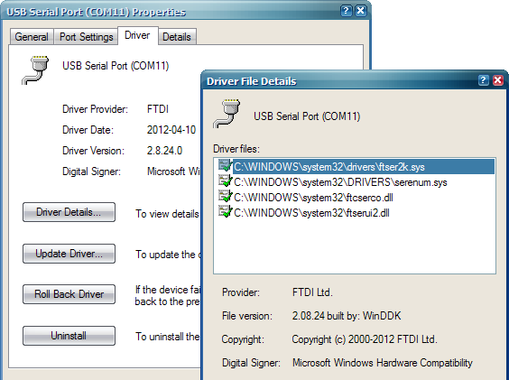 Jak odinstalować sterowniki FTDI dla Vista? FT232RL i FT2232B nie działają