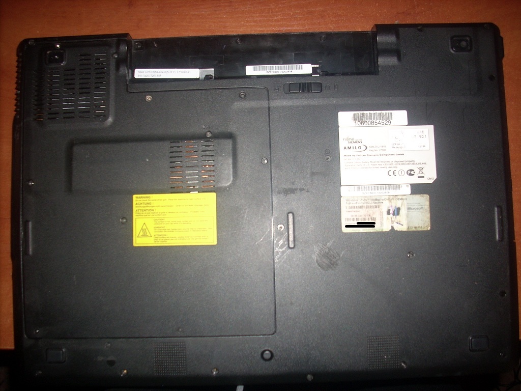 [Sprzedam] Laptop Fujitsu Siemens Amilo Li 1818 Uszkodzony