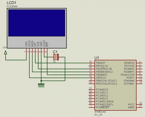 Jak zasilić Atmega32 i LCD Nokia 3310 z 5V? Który schemat wybrać?