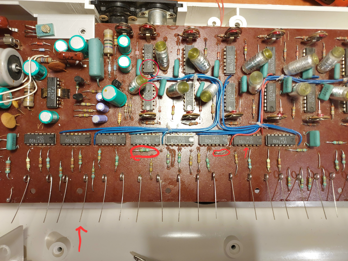 Elwro Elwirka - niedziałający klawisz, sprawdzone połączenia i rezystory