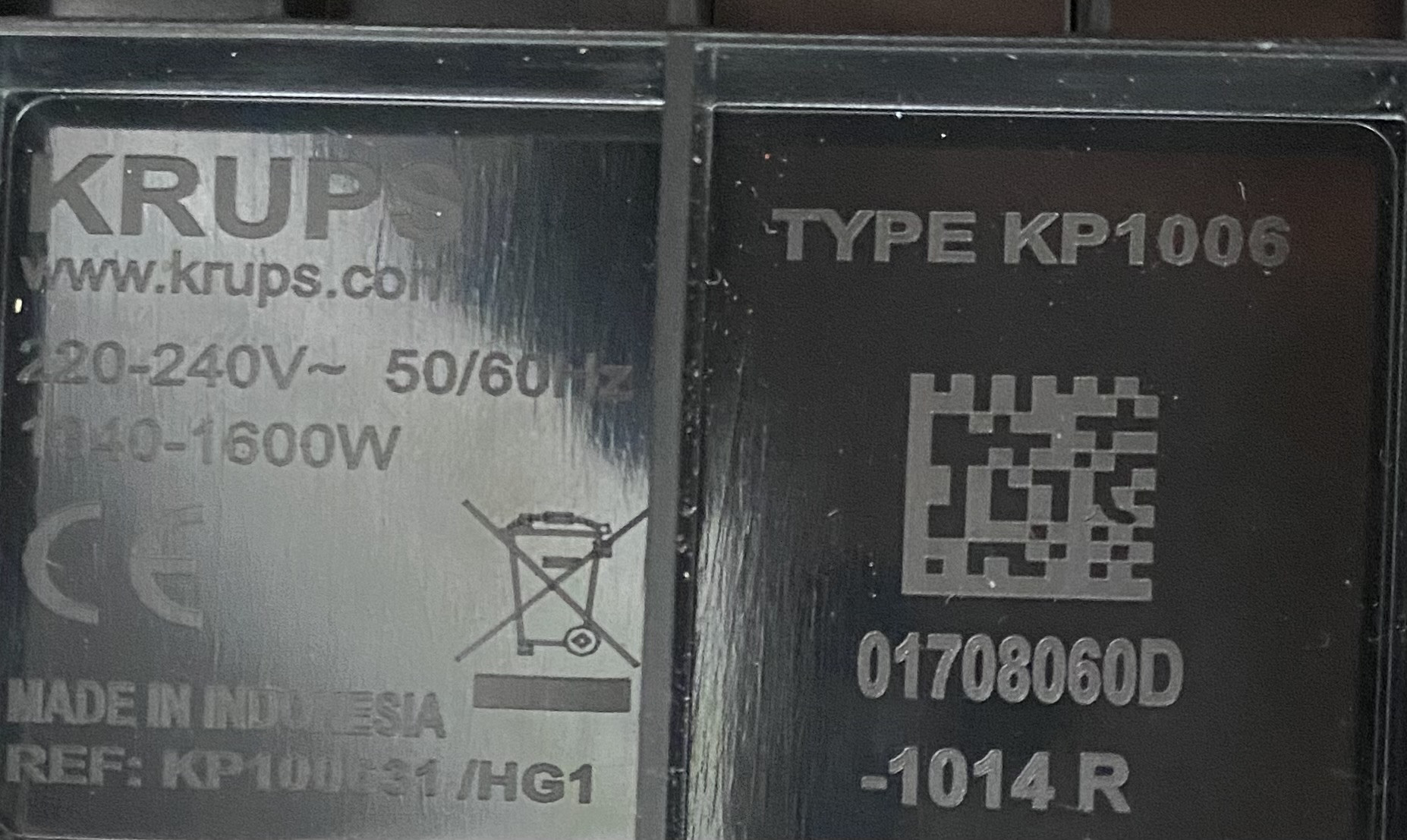 Ekspres Krups KP1006. Potrzebna wartość rezystora.