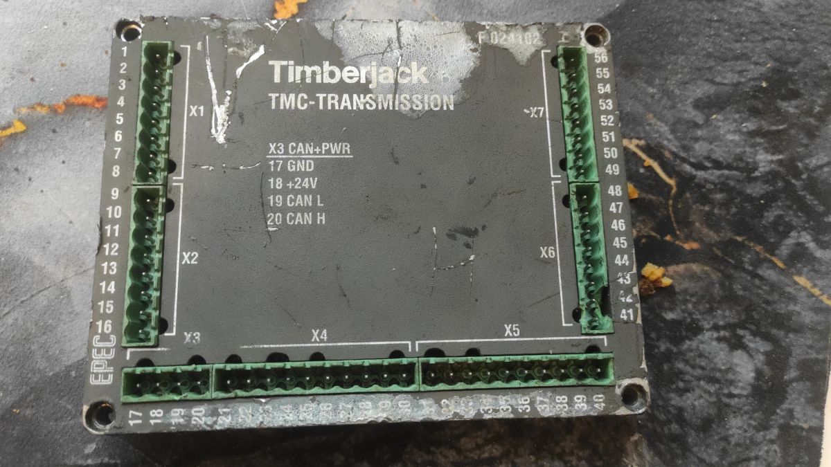Timberjack TMC transmission – brak napięcia na pinach 7 i 8 modułu ...