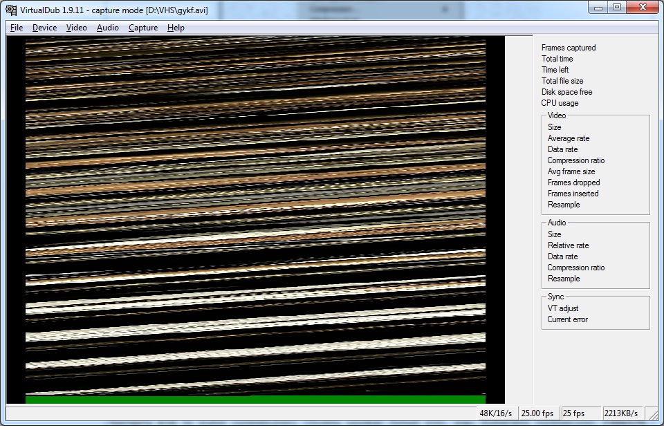 VirtualDub nie wykrywa urządzenia do przechwytywania VHS przez S-Video ...