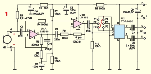 Zmiana wzmacniacza LM358 na MCP607 w kicie AVT-732 dobór elementów.