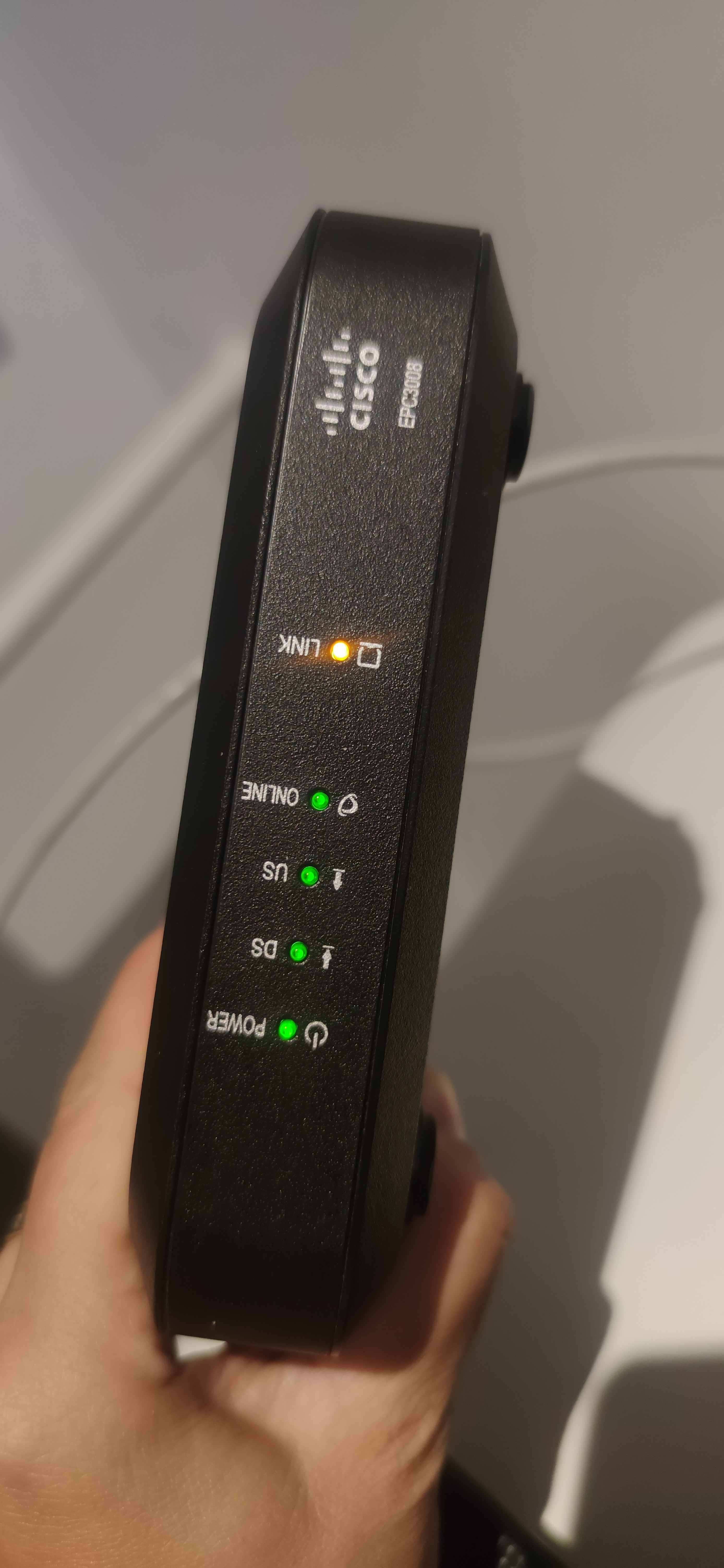 Brak Internetu po 2 tygodniach wyłączenia prądu: Cisco EPC3008 i TP ...