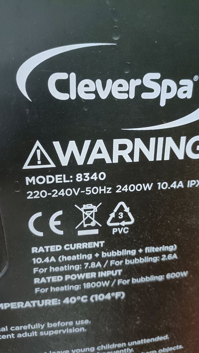 Czujnik temperatury i grzałka w dmuchanym jakuzzi CleverSpa 8340: jak ...