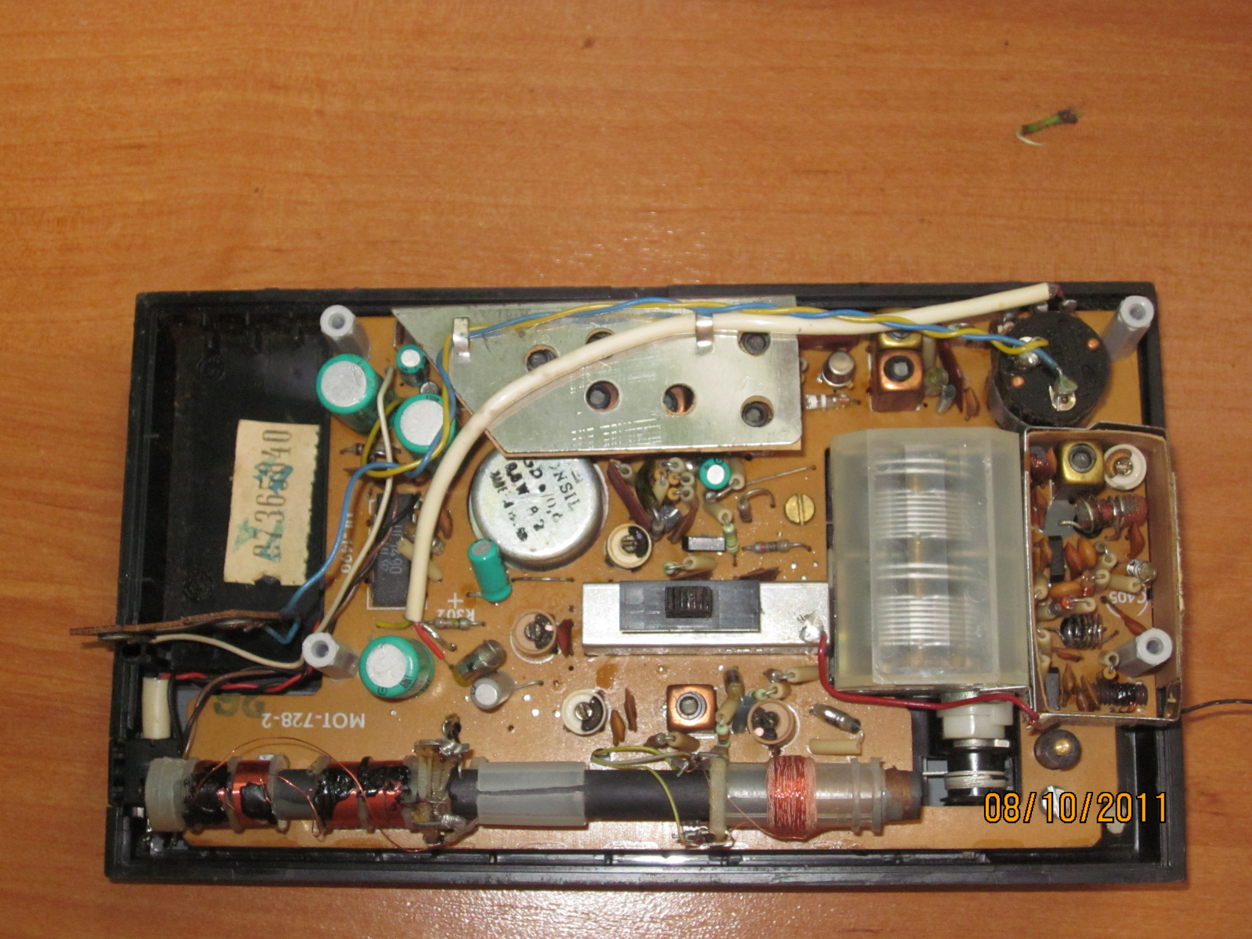 Unitra Dana - brak dźwięku z radia mimo sprawnego wzmacniacza