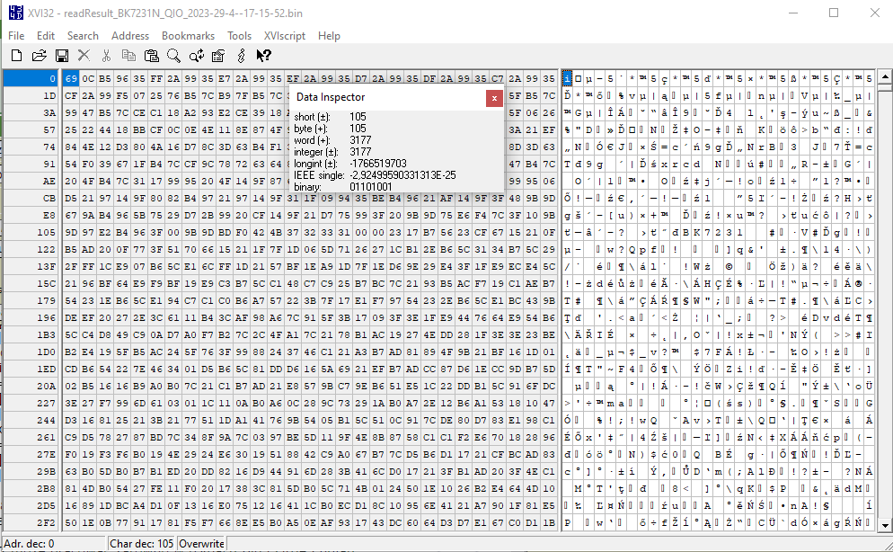 Wygodny, lekki i przenośny edytor hex - XVI32 - całkowicie za darmo