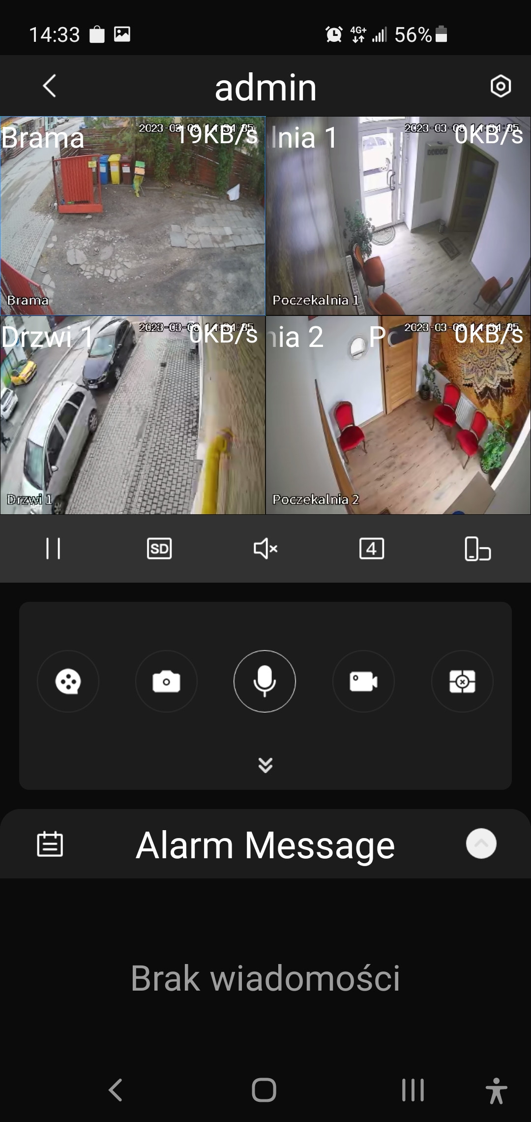 Podgląd zdalny - rejestrator DAHUA raz online, raz offline