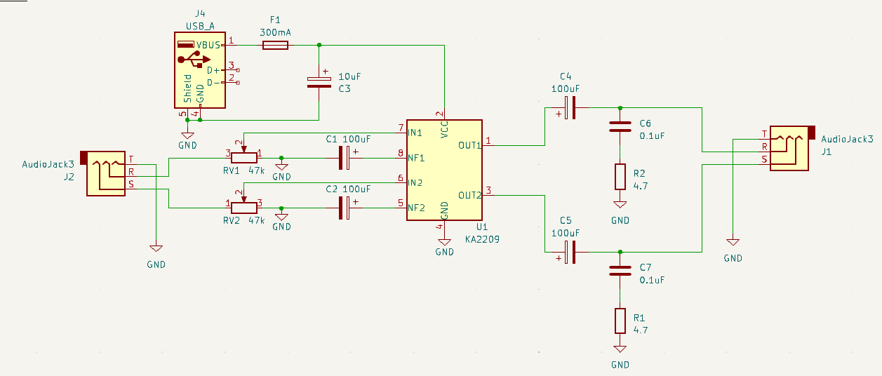 Projekt wzmacniacza audio na KA2209 - prośba o ocenę