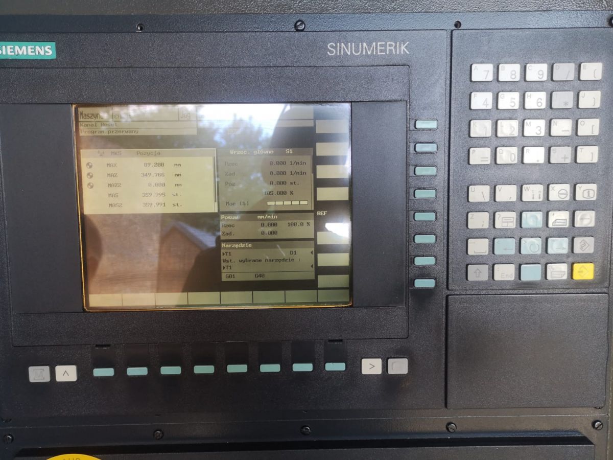 Szkolenie operatora Sinumerik 840D na tokarkę AFM Andrychów TAE 30P