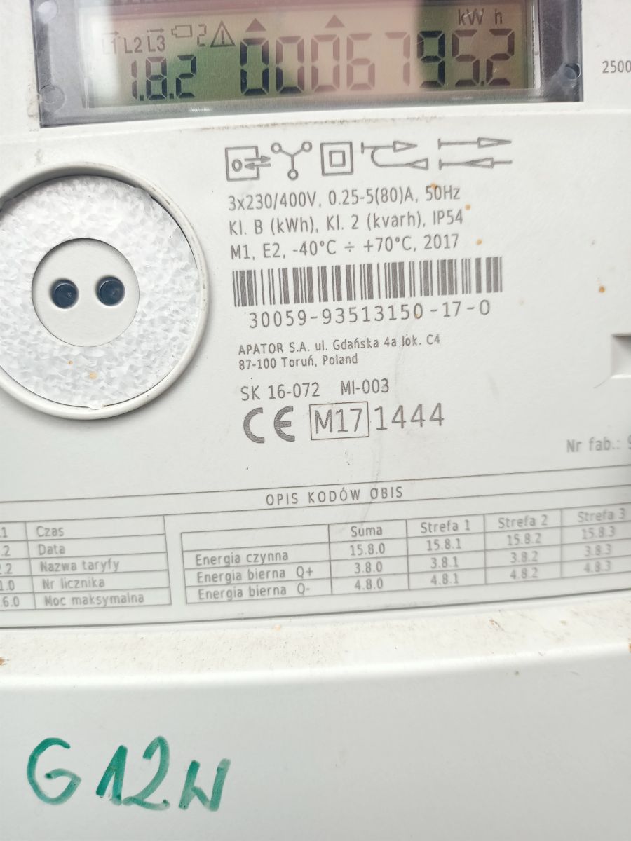 [Rozwiązano] Interpretacja oznaczeń na liczniku: strzałki nad L1 L2 L3 ...