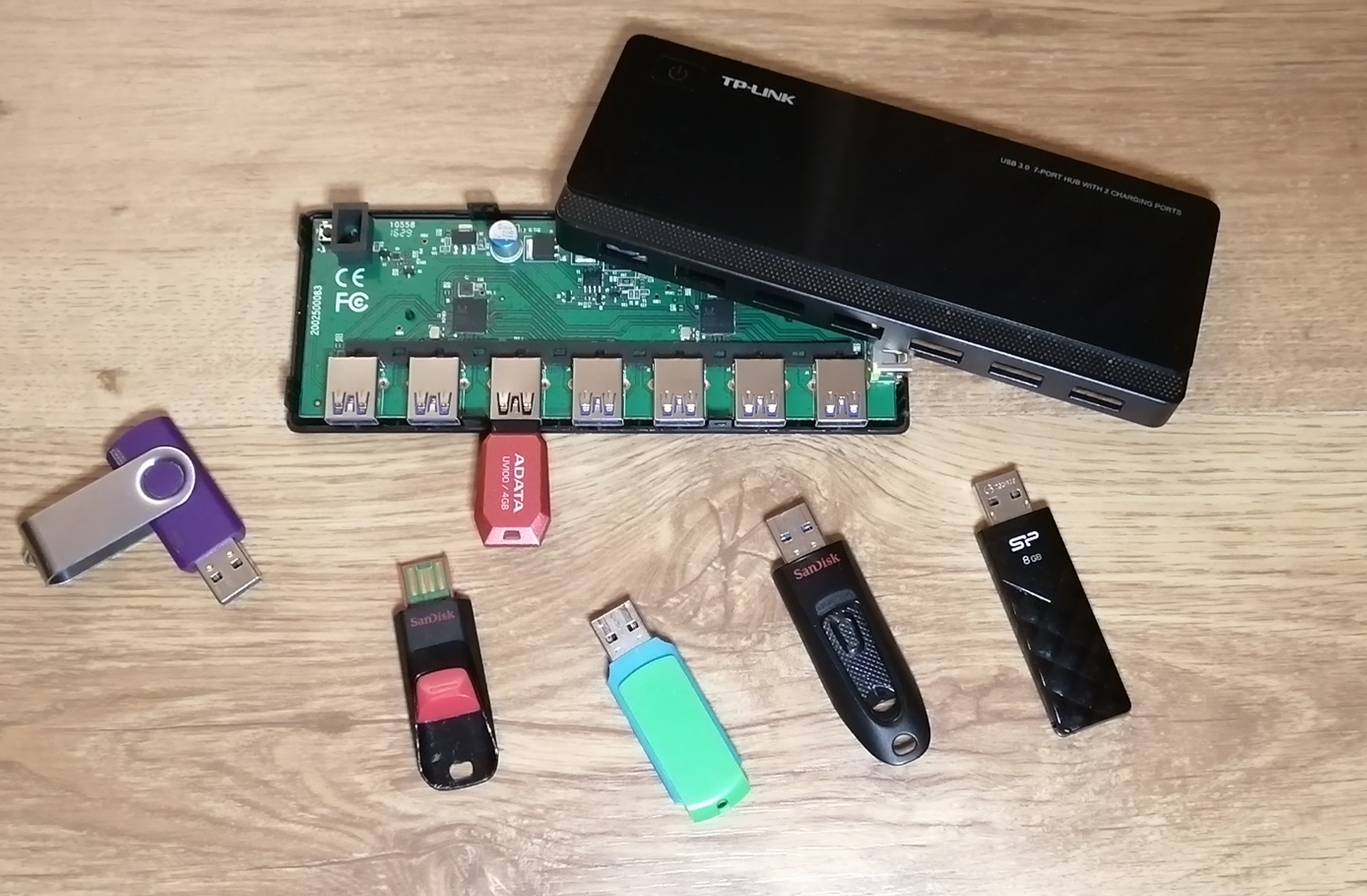 Hub TP-LINK UH720 USB 3.0 - teardown, prezentacja, test