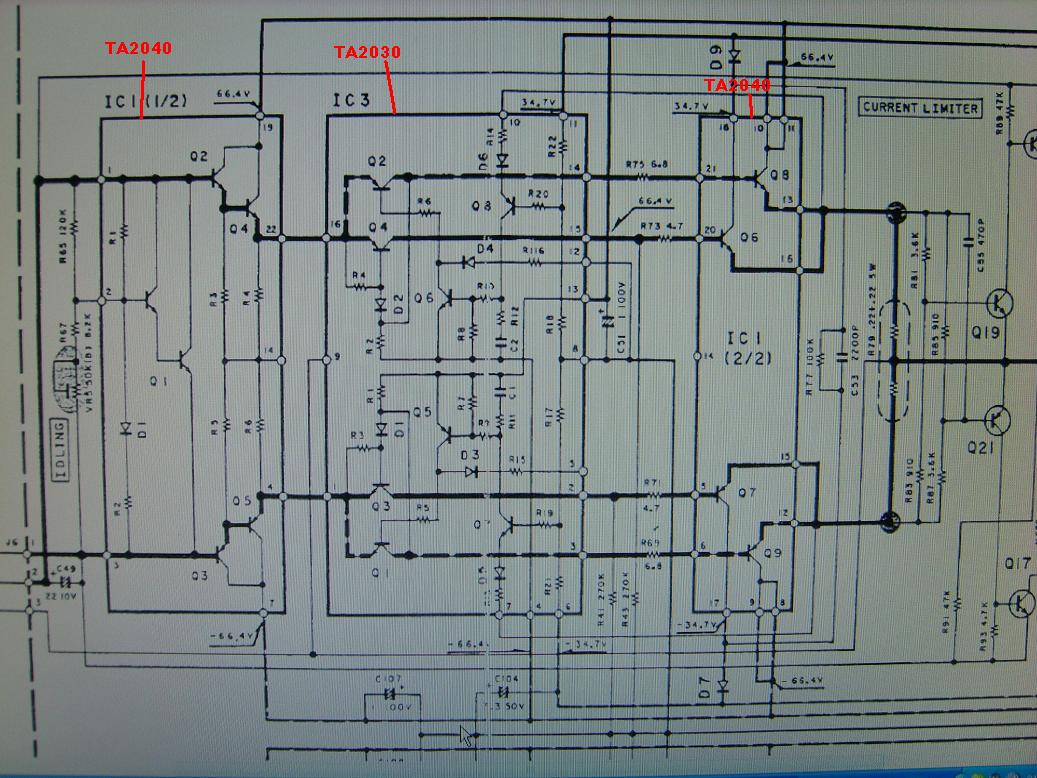 Nota katalogowa i opis wyprowadzeń układu TA2040 KENWOOD