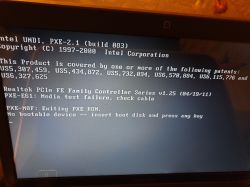 Dell Inspiron 5520 - brak bootowalnego źródła, błąd PXE-E61, BIOS A07 - dysk sprawny