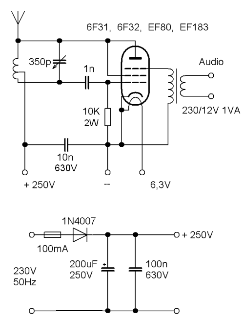 Czy EF183 w lampowym nadajniku AM się nie przegrzeje? Jakie trafo ...