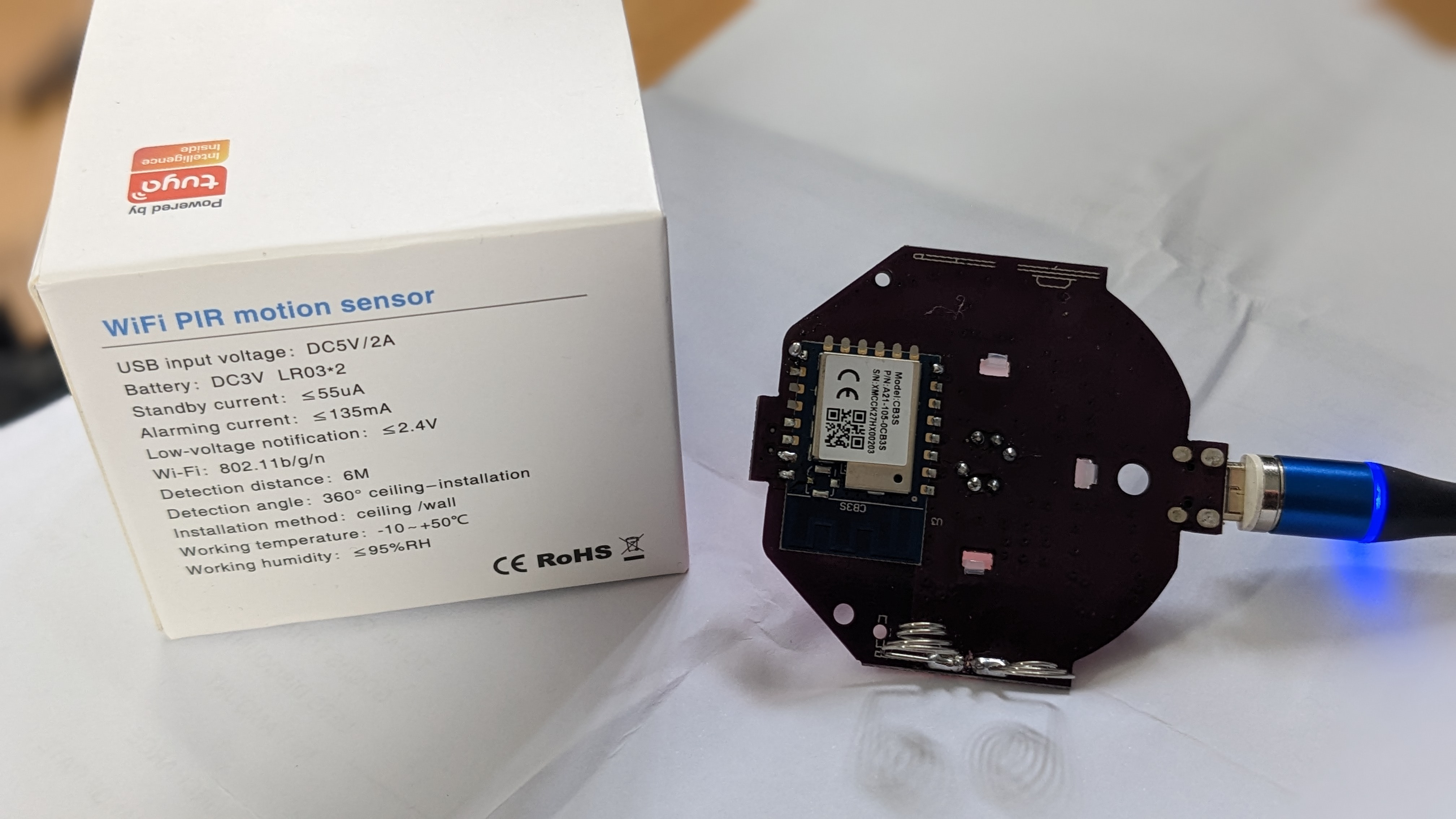 [BK7231N / CB3S] AliExpress Generic PIR Sensor HW4008-W: Setup ...