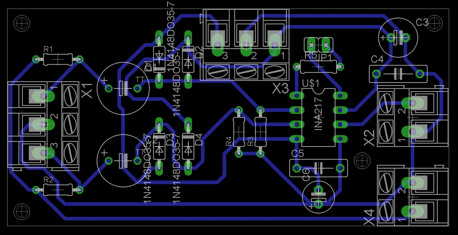 [EAGLE] - Sprawdzenie pcb preampu mikrofonowego na INA217 i płytki ...