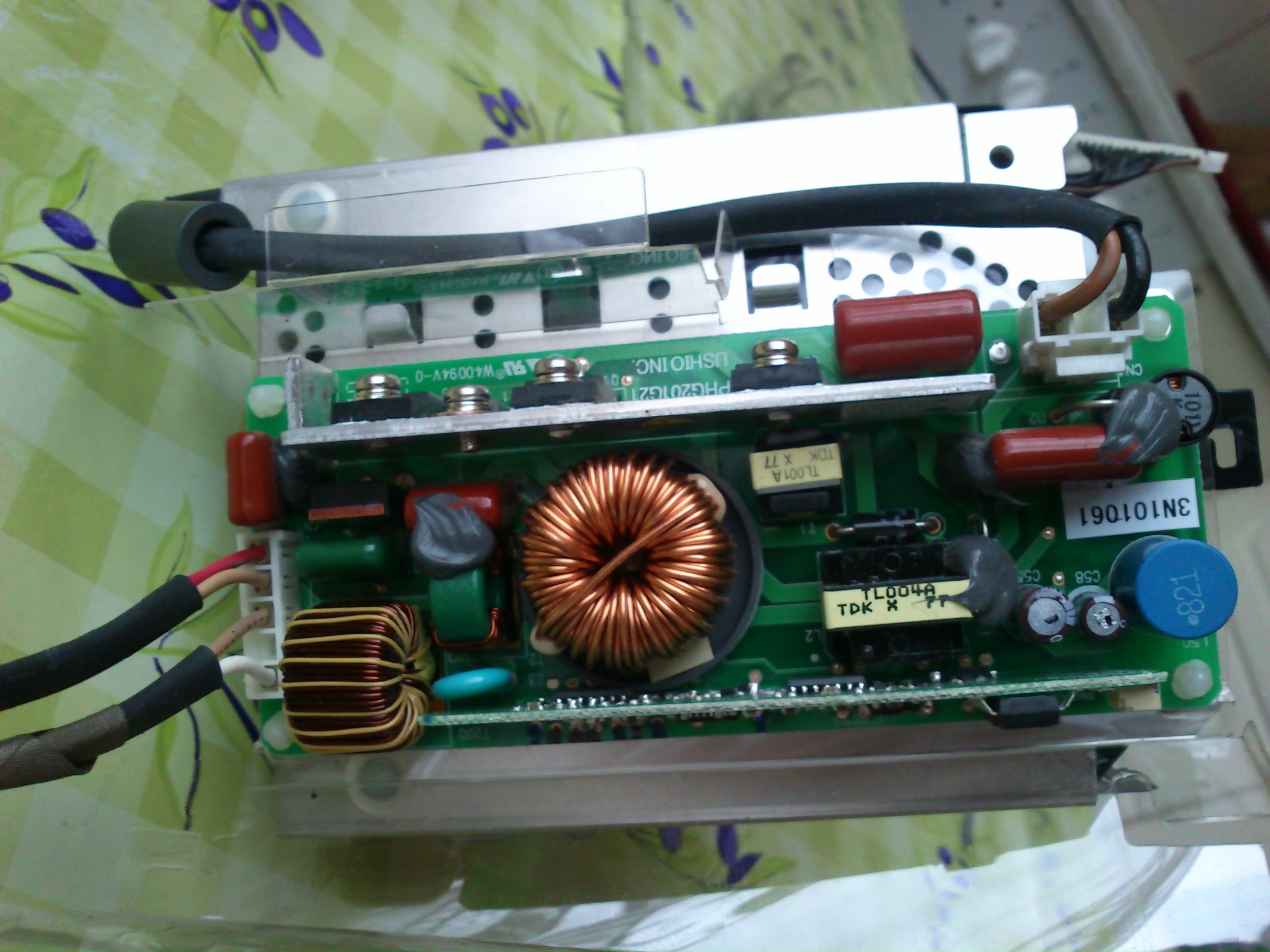 NEC VT590 - Uruchomienie projektora bez lampy, schematy i instrukcje