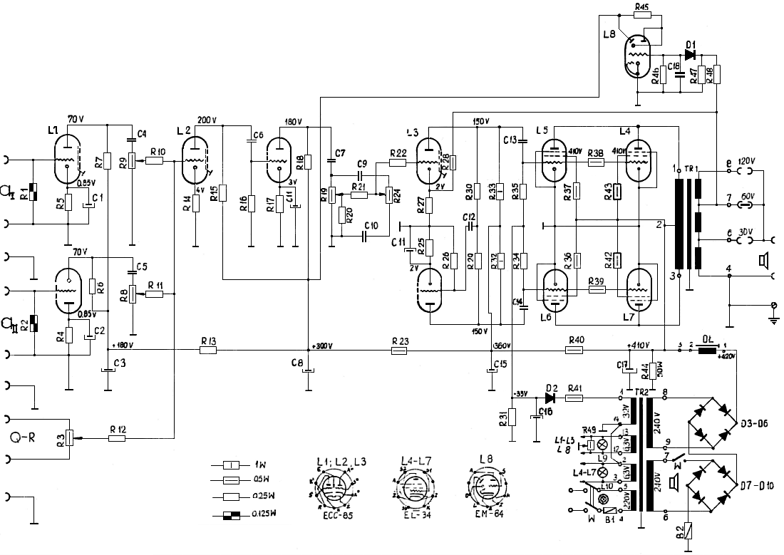 Wzmacniacz lampowy gitarowy na bazie Matchless Lightning - 3